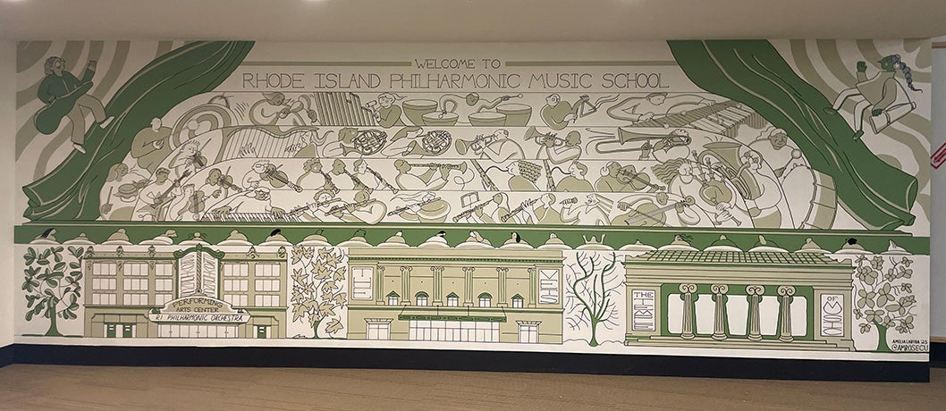 RISD Students Create Colorful Murals for RI Philharmonic Music School